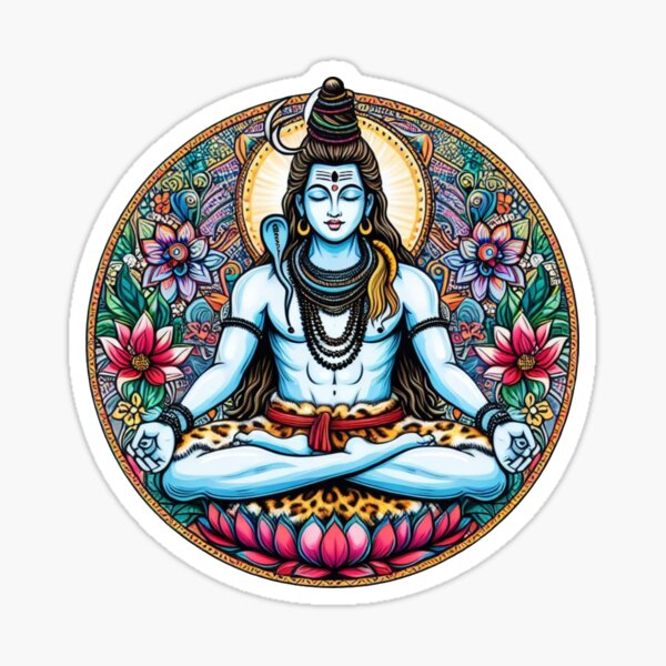 "Shiva" Sticker for Sale by Snap Stick | Redbubble