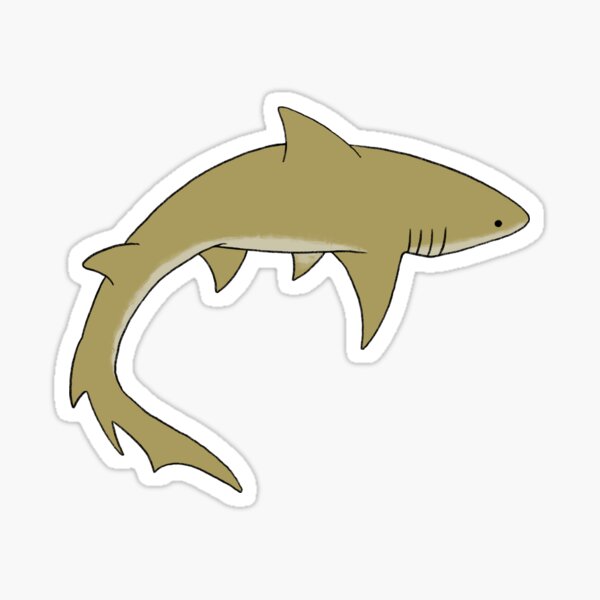 "Lemon Shark" Sticker for Sale by DoodleArtzz | Redbubble