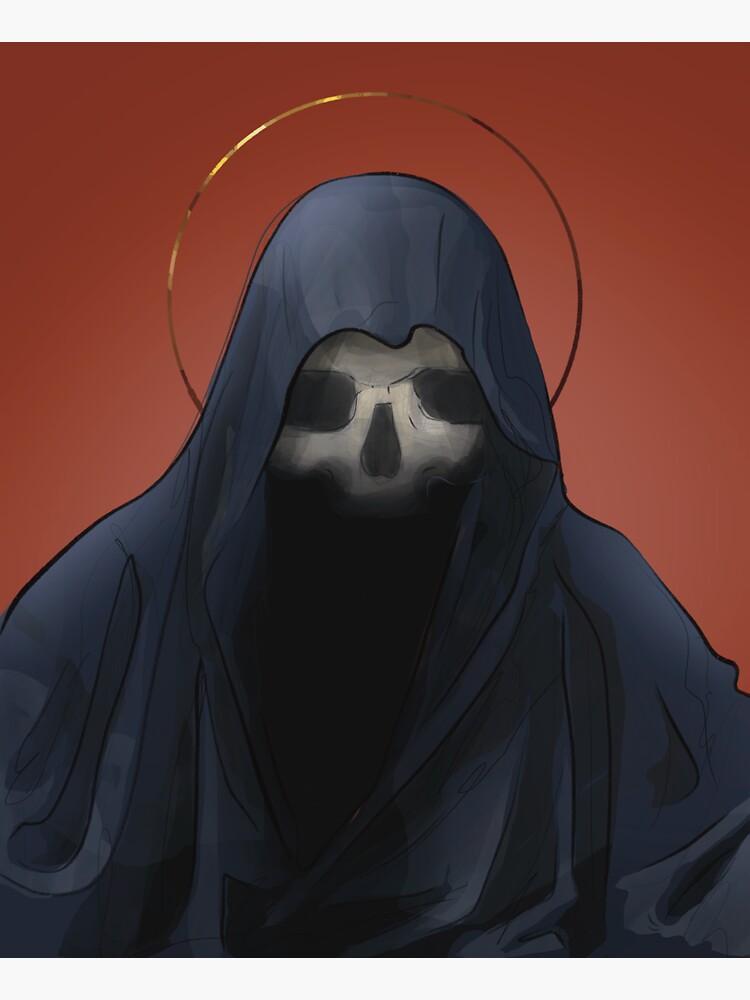 "Azrael Angel of Death | Grim Reaper Iconography Art" Sticker for Sale ...