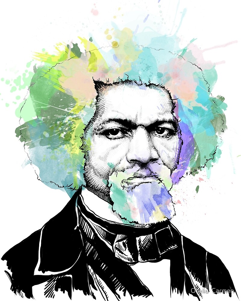 "Frederick Douglass Portrait Art Print" by Otelia Carmen | Redbubble