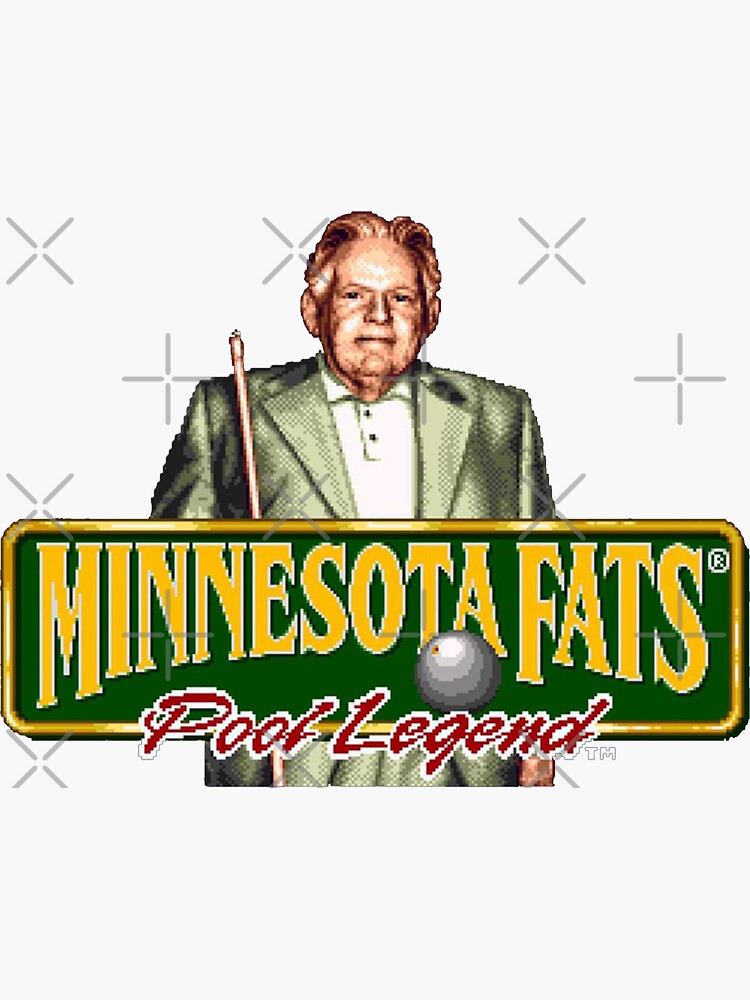 "Minnesota Fats - Pool Legend" Sticker by Fayzun | Redbubble