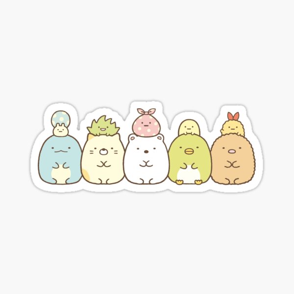 "sumikko gurashi group" Sticker for Sale by suaxkim | Redbubble