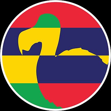 "Mauritius Dodo Mauritian National Animal Flag" Sticker for Sale by ...