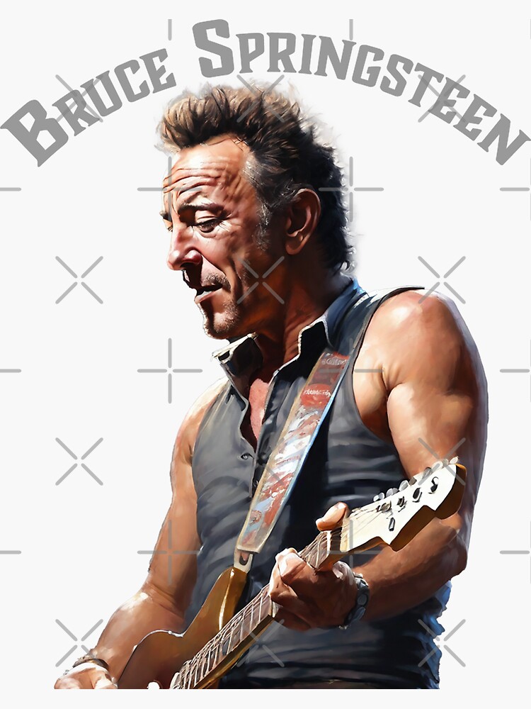 "Bruce Springsteen: An Artistic Portrait Collection" Sticker by ...