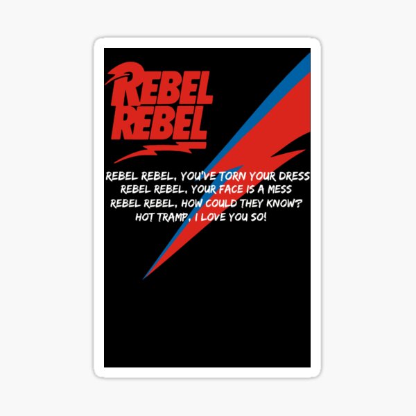 "Rebel Words" Sticker by Slinky-Reebs | Redbubble