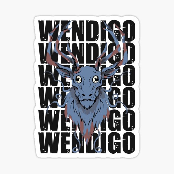 "wendigo x wendigo" Sticker for Sale by The Knick Knack Nook | Redbubble