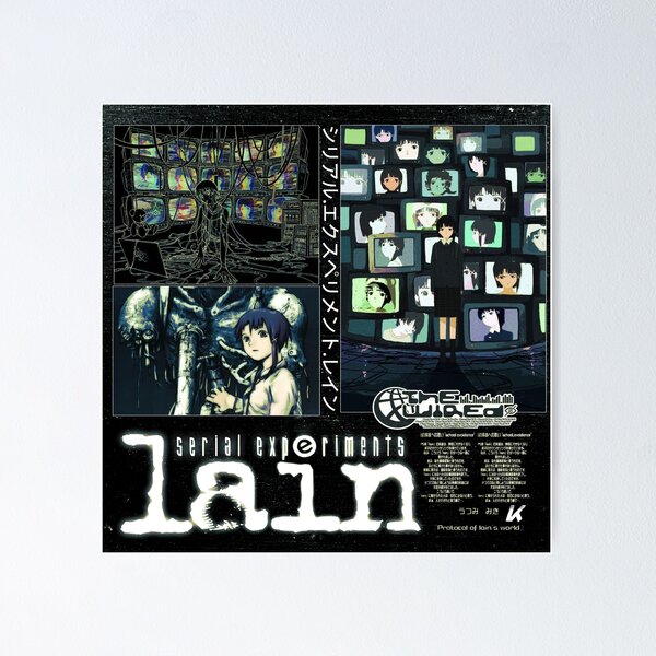 "Serial Experiments Lain, The Wired, Virtual Girl " Poster for Sale by ...