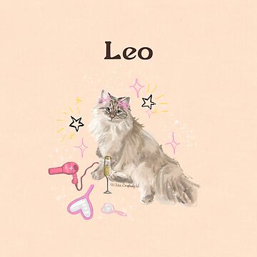 "Zodiac Cats Leo" Sticker for Sale by Chloe Dougherty | Redbubble