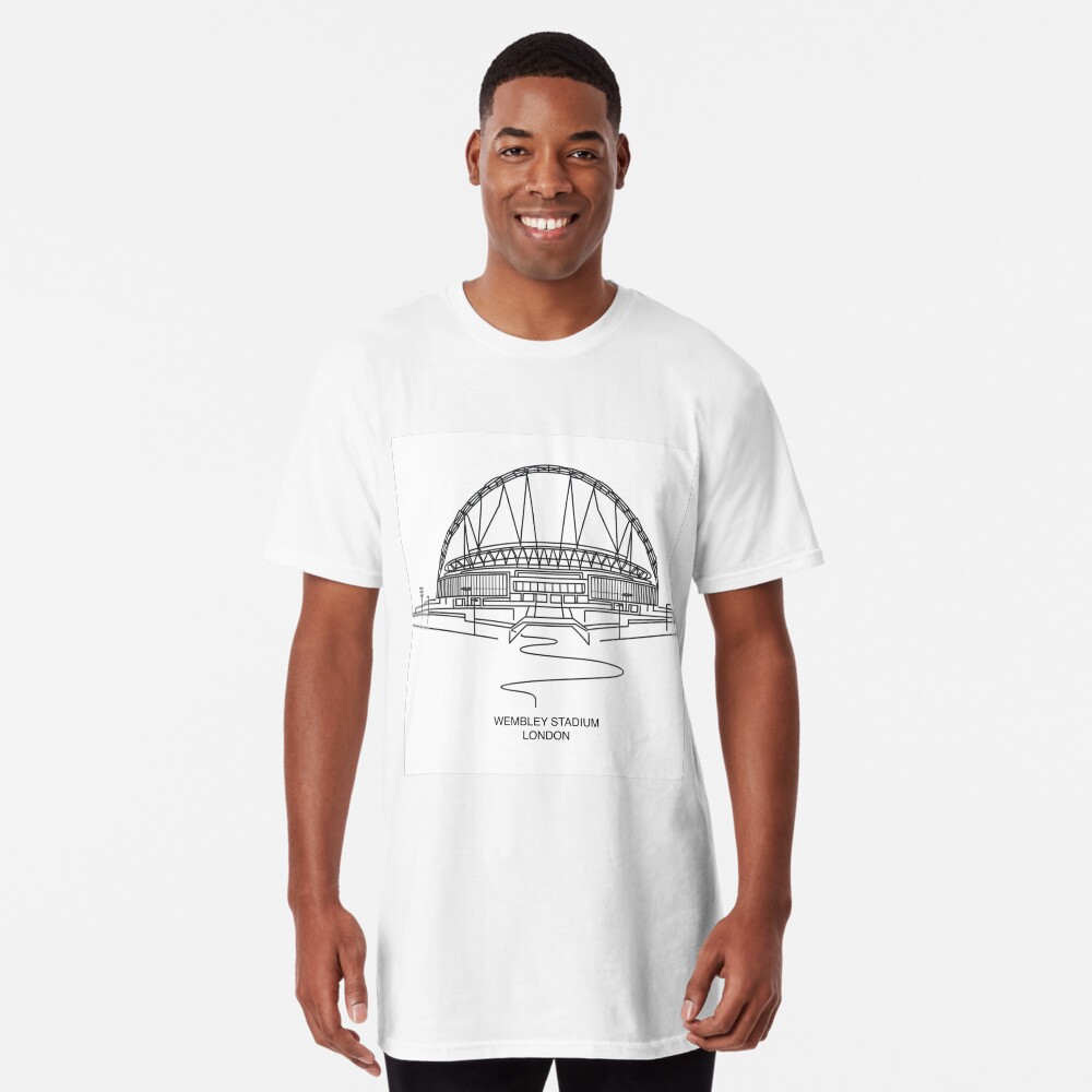 "Wembley Stadium London, Single Line Drawing" Sticker for Sale by ...