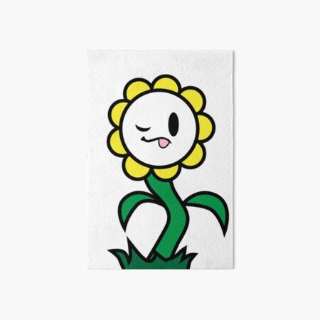 "Chibi Flowey" Art Board Print by BitRadical | Redbubble