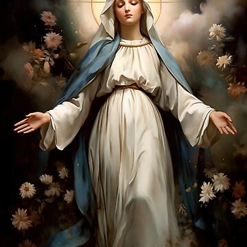 "Ethereal Beauty - The Immaculate Mother" Art Print for Sale by ...