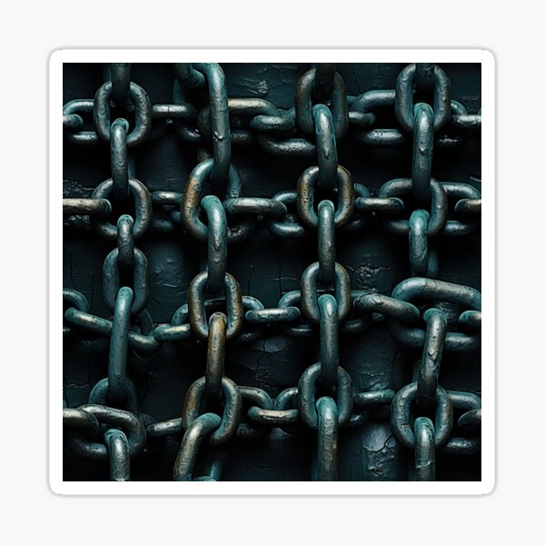 "Heavy Industrial Metal Chains" Sticker for Sale by TenaciousStudio ...