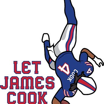 "Let James Cook Buffalo Bills" Sticker for Sale by Stuck On Buffalo ...
