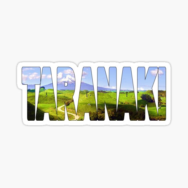 "TARANAKI - North Island New Zealand" Sticker for Sale by Adam Gormley ...