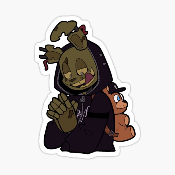 "Streetwear Springtrap" Sticker for Sale by JulieDraculaura | Redbubble