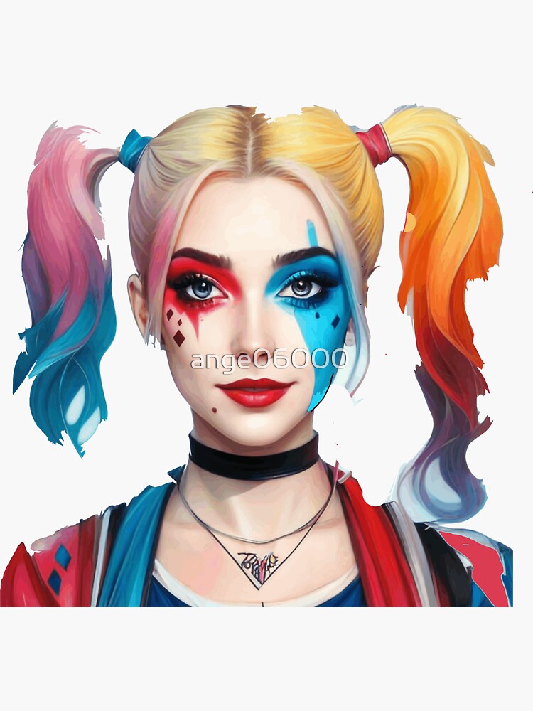 "harley quinn" Sticker by ange06000 | Redbubble