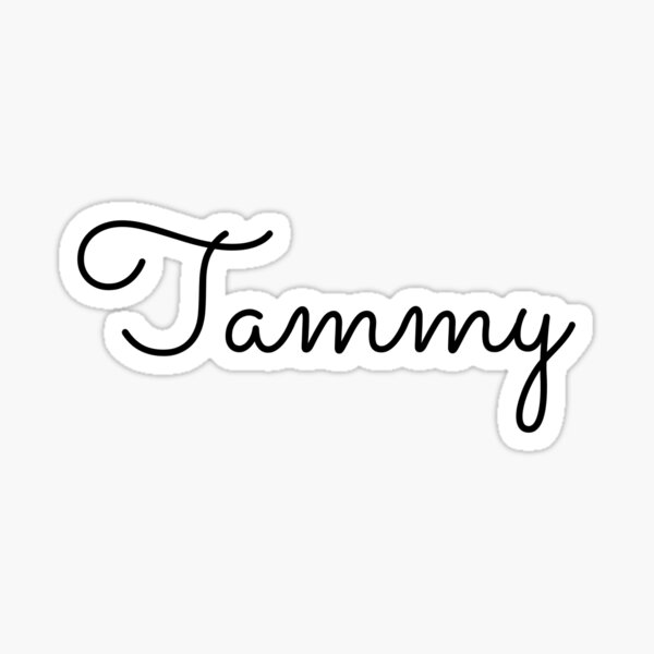 "Writing Tammy Name Label " Sticker for Sale by NormadWorld | Redbubble