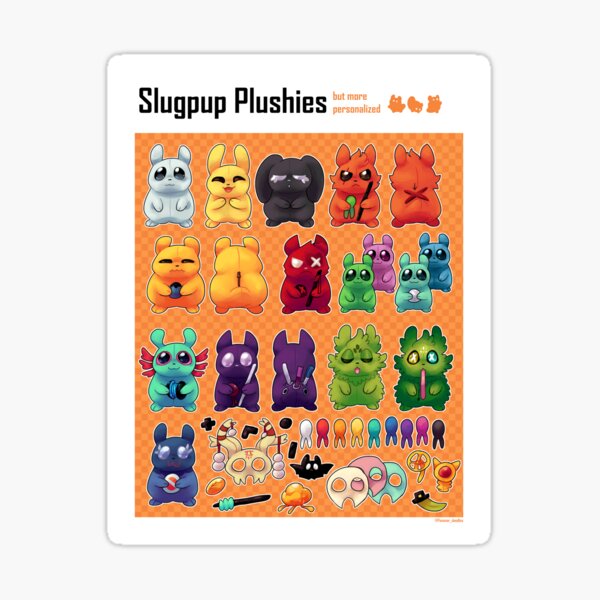 "Slugcat Plushies" Sticker for Sale by Pansear | Redbubble