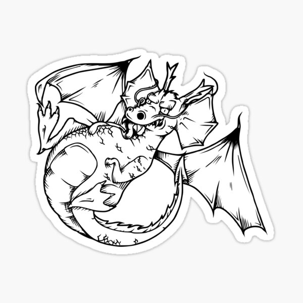 "Dragon Level 1" Sticker for Sale by Badomir | Redbubble