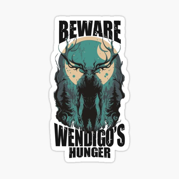 "wendigo x wendigo" Sticker for Sale by The Knick Knack Nook | Redbubble