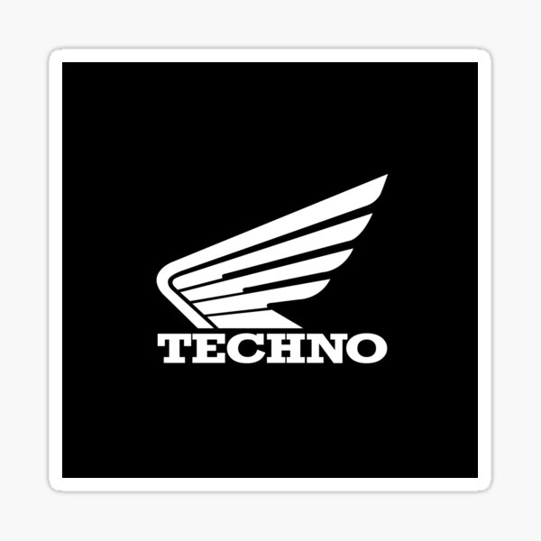 "Techno" Sticker for Sale by hypnotzd | Redbubble