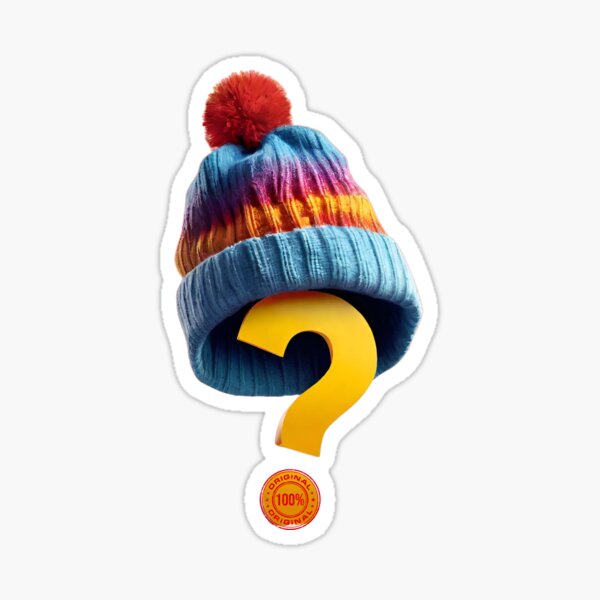 "Cap with question mark?" Sticker for Sale by MyWorldOfStyle | Redbubble