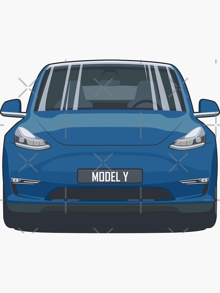 Model Y vector drawing Sticker