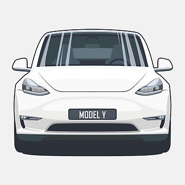 "Model Y - vector drawing" Sticker by yohannlp | Redbubble