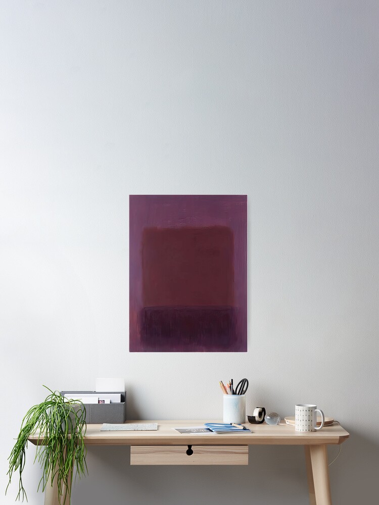 "Mark Rothko - Purple Brown - 1957" Poster for Sale by thompart | Redbubble