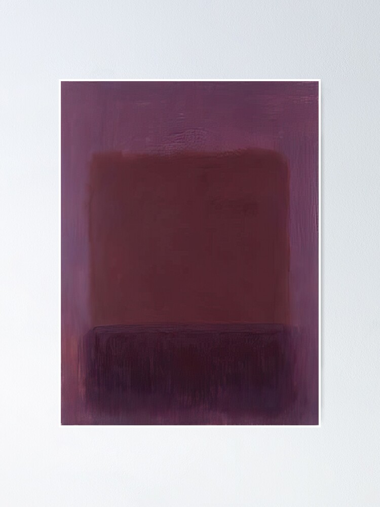 "Mark Rothko - Purple Brown - 1957" Poster for Sale by thompart | Redbubble