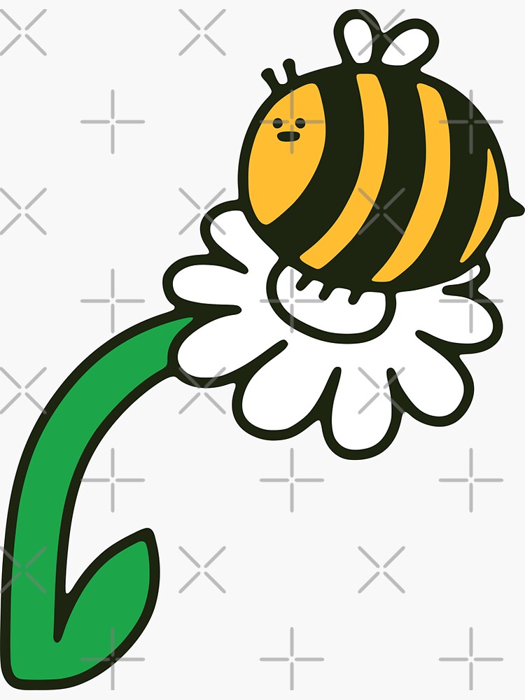 "Enormous Bee" Sticker for Sale by obinsun | Redbubble
