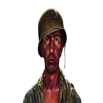 "Soldier death stare meme" Sticker for Sale by MAHMOUR | Redbubble