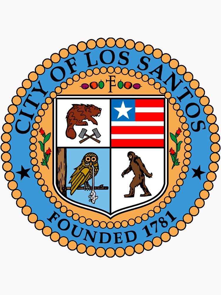 "Los Santos City Seal" Sticker for Sale by Haonice | Redbubble