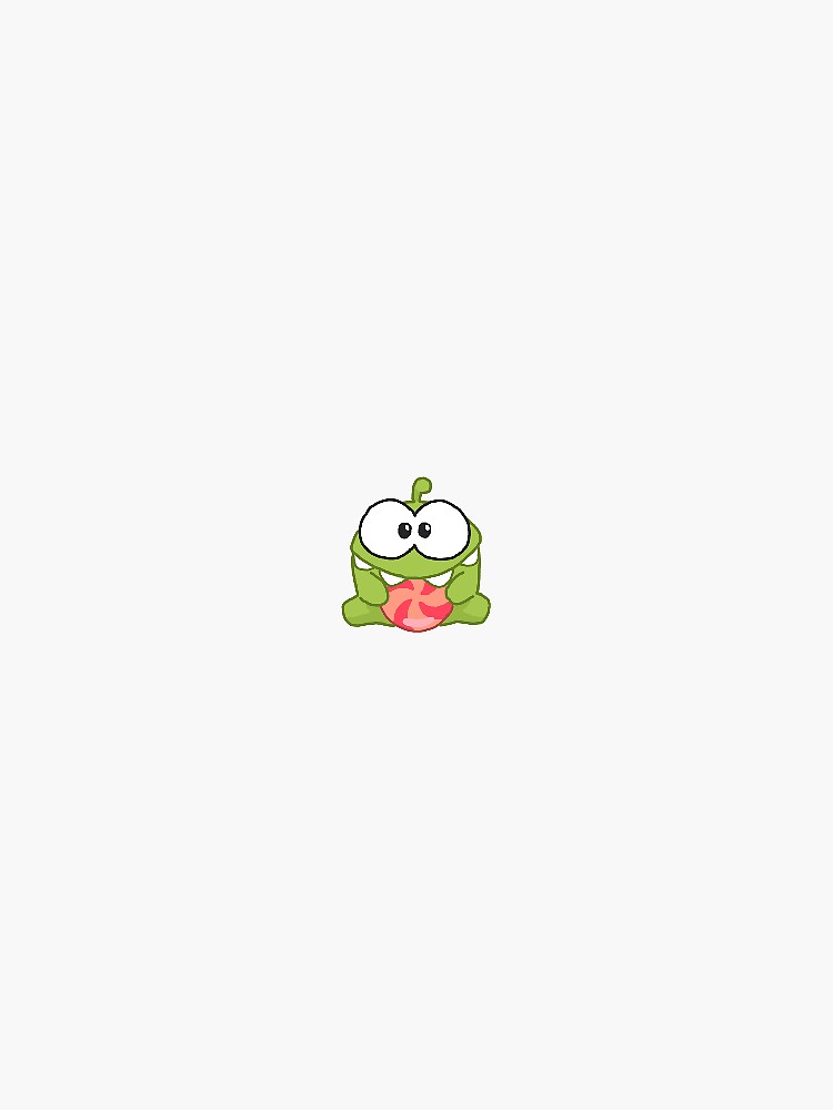 "om nom" Sticker for Sale by NicMar-designs | Redbubble