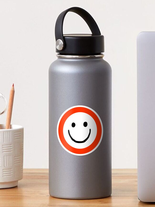"Red Circle Smiley" Sticker for Sale by VanityLove722 | Redbubble