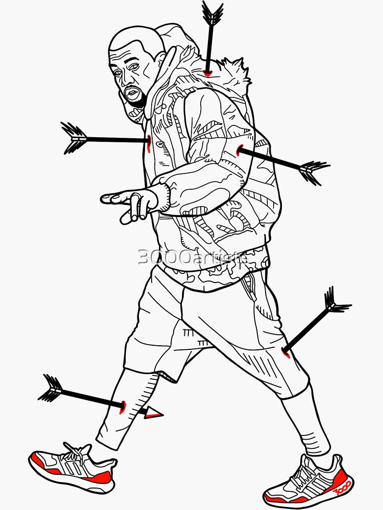 "Saint Sebastian" Sticker by 3000artists | Redbubble