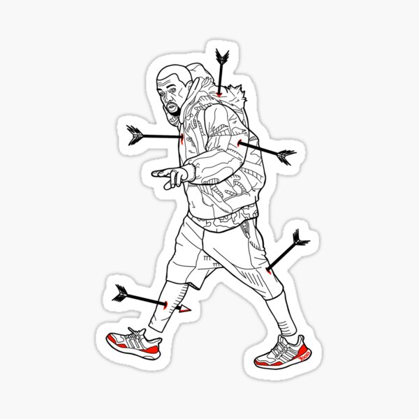 "Saint Sebastian" Sticker by 3000artists | Redbubble