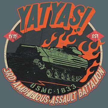 "YAT YAS-3rd Amphibious Assault BN" Sticker for Sale by railstin ...
