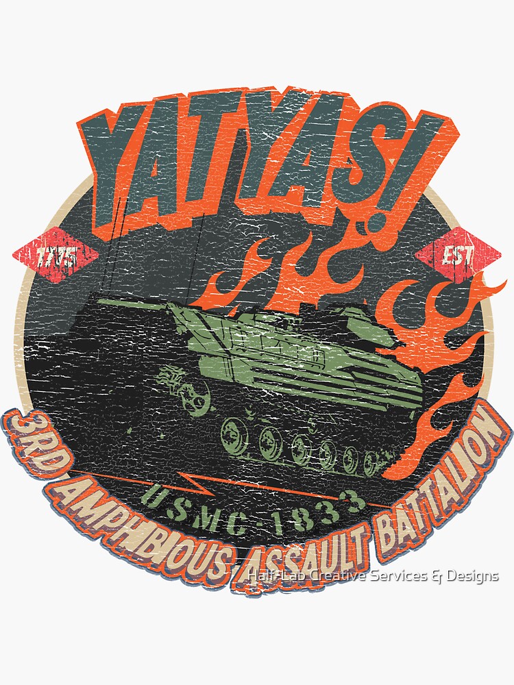 "YAT YAS-3rd Amphibious Assault BN" Sticker for Sale by railstin ...