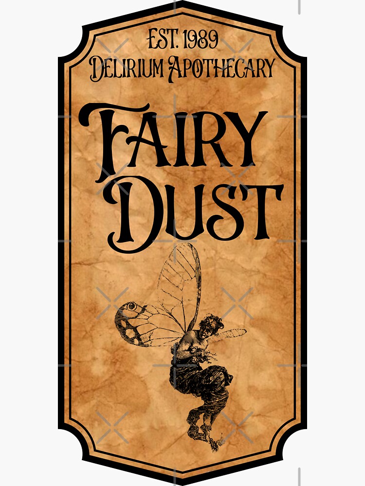 "Fairy Dust potion label" Sticker for Sale by Freaky-Frenk | Redbubble