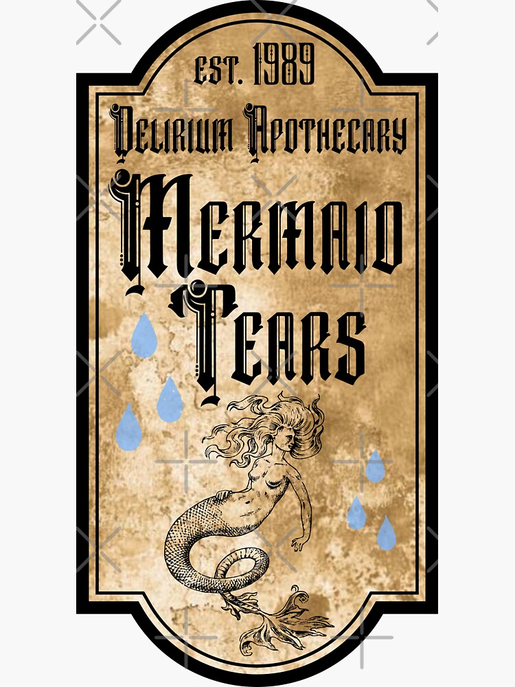 "Mermaid Tears potion label" Sticker for Sale by Freaky-Frenk | Redbubble