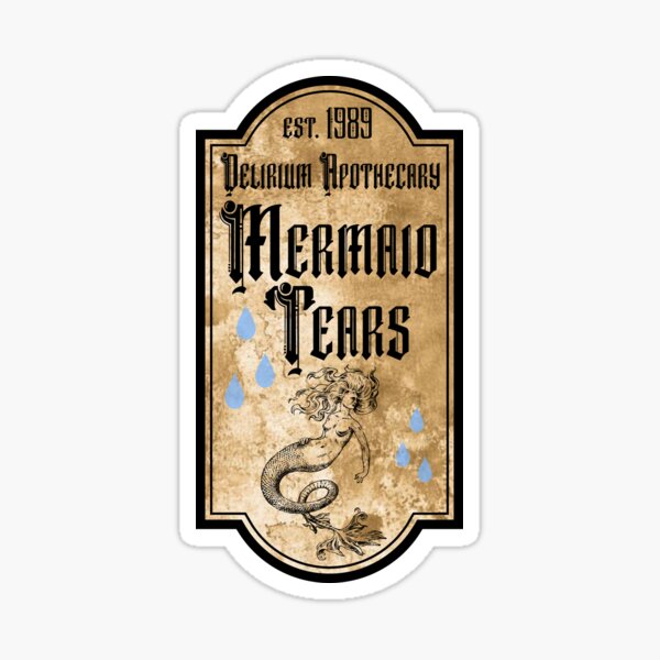 "Mermaid Tears potion label" Sticker for Sale by Freaky-Frenk | Redbubble