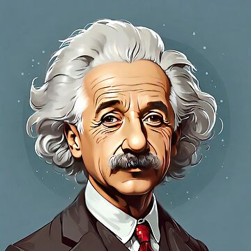 "Albert Einstein Clip Art-Style " Poster for Sale by artofuniverse ...
