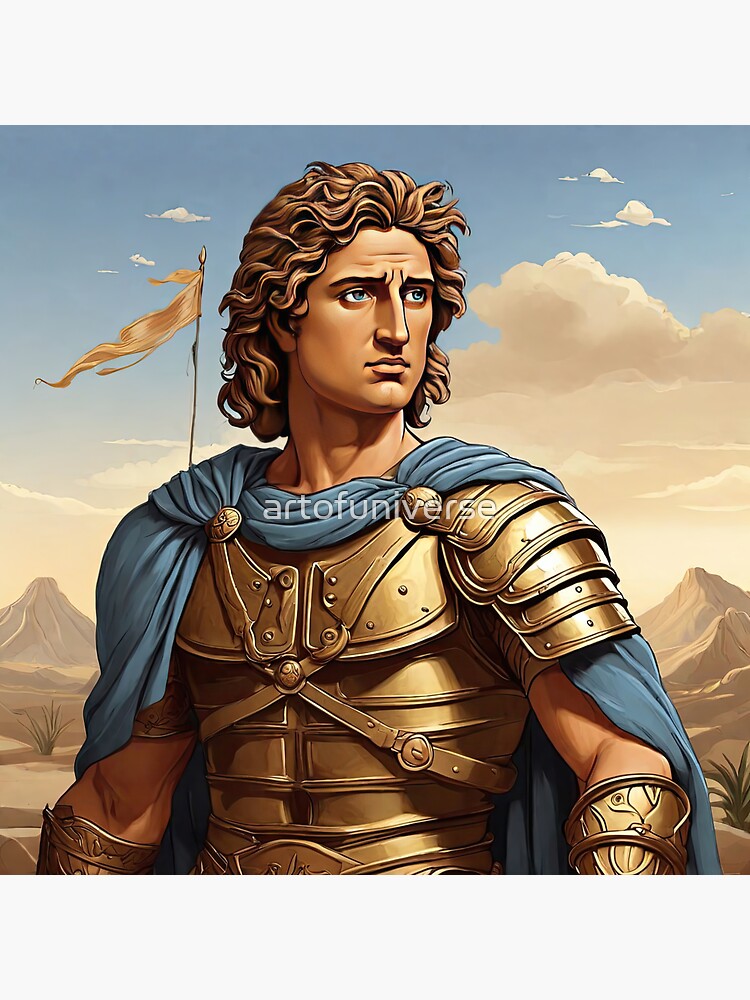 "Alexander the Great Clip Art-Style " Sticker for Sale by artofuniverse ...