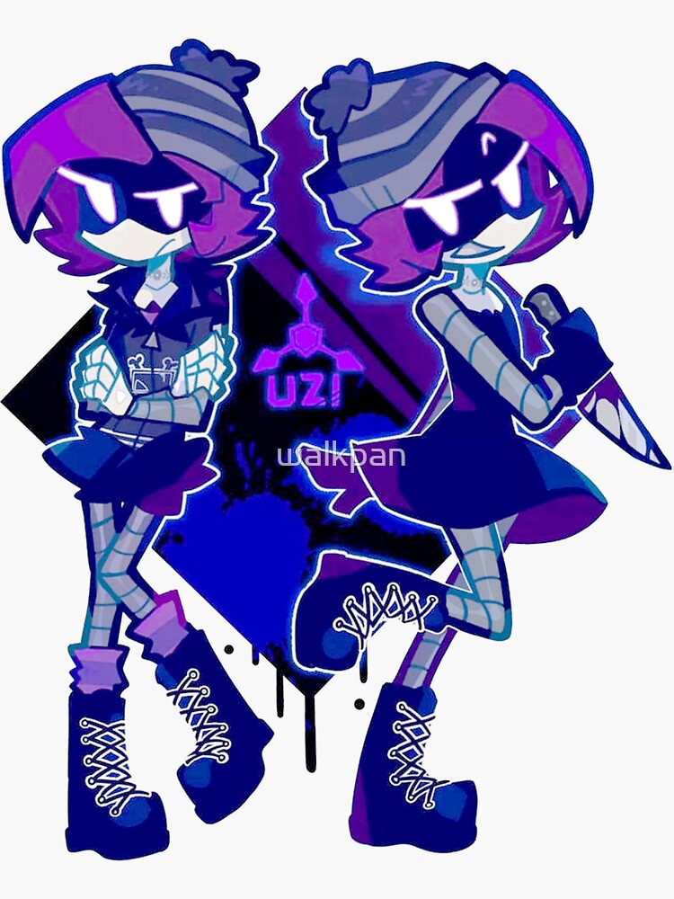 "Murder Drones uzi doorman" Sticker for Sale by walkpan | Redbubble