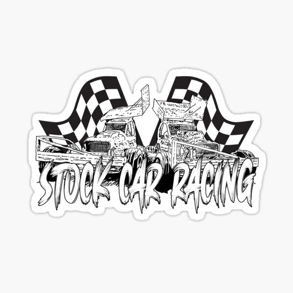 "Stock Car Racing" Sticker for Sale by Stuart Price | Redbubble