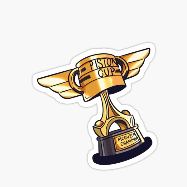 Pegatina con la obra «Copa Piston Cars» de Ruben-Maldonado | Redbubble