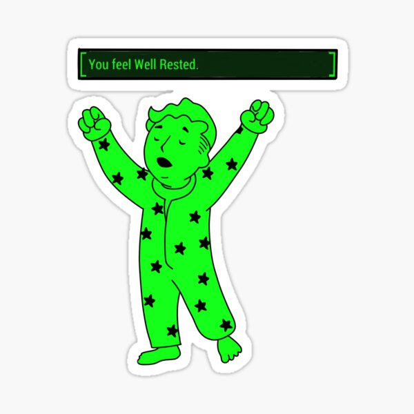 "Well Rested Perk" Sticker for Sale by Morrgannnx | Redbubble