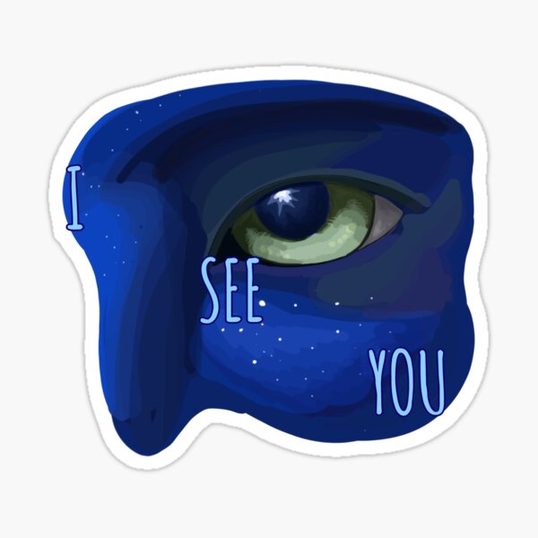 "Avatar I see you" Sticker for Sale by Aviatrix-C | Redbubble