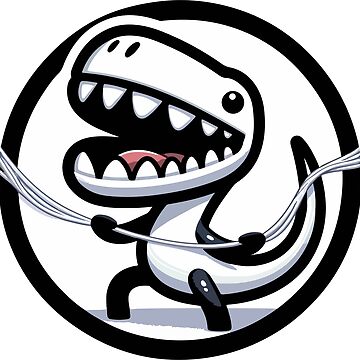 "Dental Dino Flossing Fun - Flossoraptor" Sticker for Sale by ...